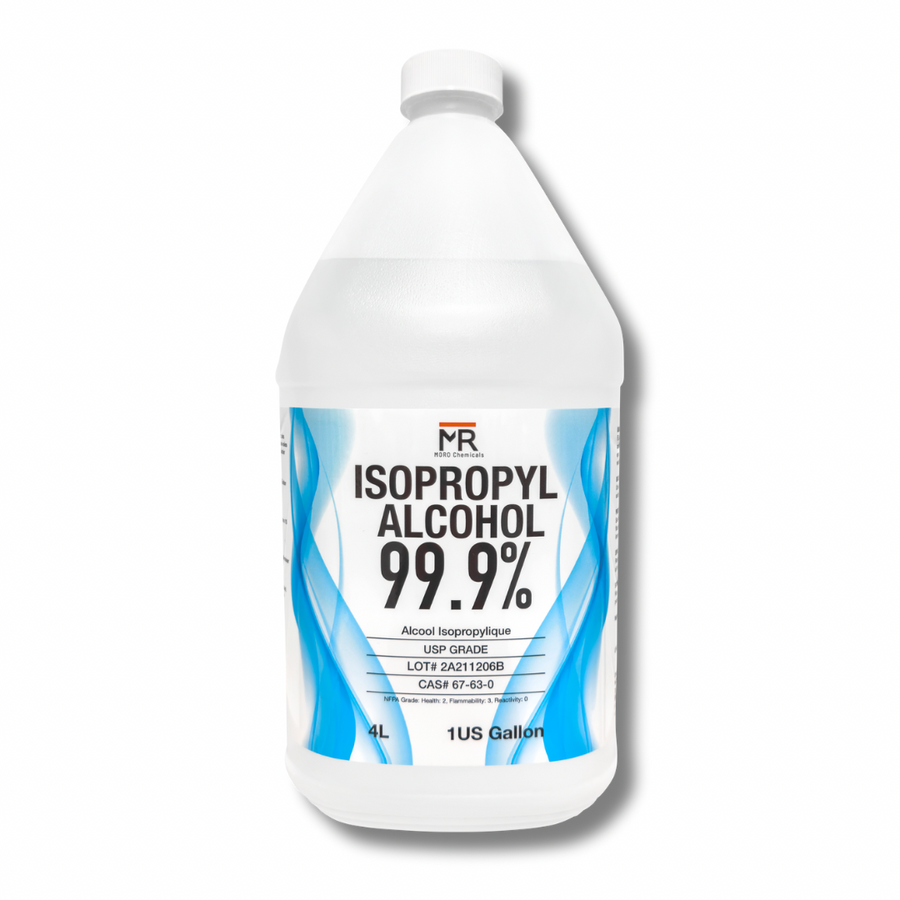 99.9% Isopropyl Alcohol USP Grade [4 Liters] - Moro Chemicals